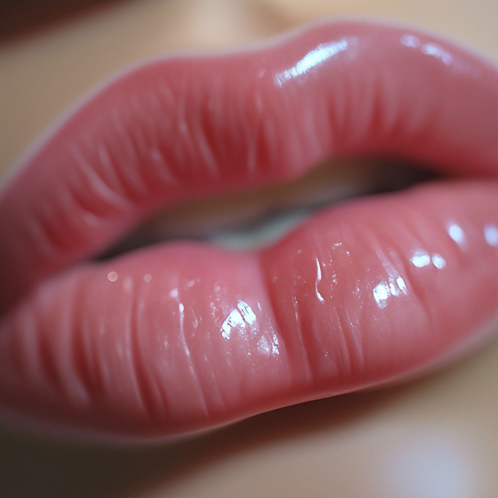 "Moist thick lips, mouth opens, beautiful, realistic, close-up, 4k, iso ...