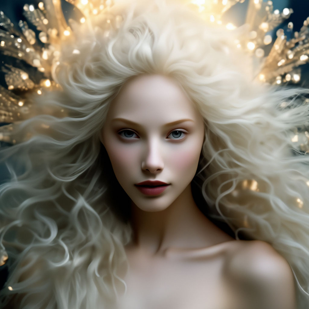 "Lumen: Galactic dust, an albino peacock girl, an intricate tiara, a ...
