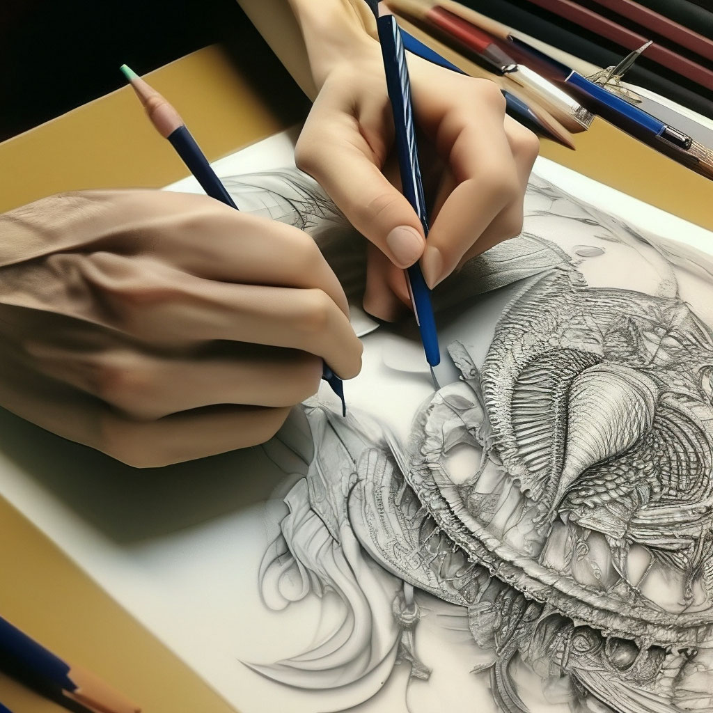 "Very hard work. drawing all the details, realism, fine lines.strodanie ...