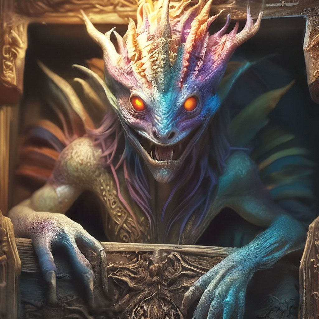 "A fabulous mystical humanoid creature. A fabulously beautiful humanoid ...