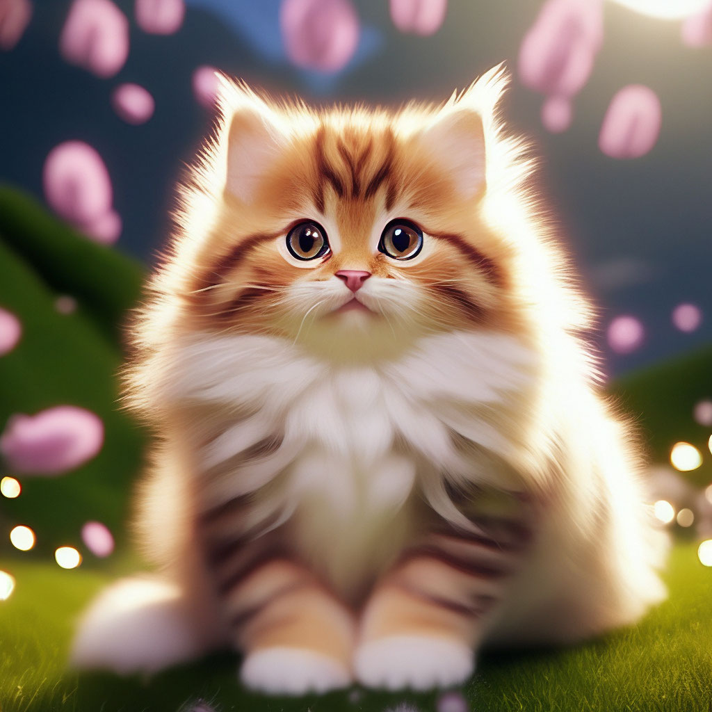 "If you like this fluffy cat good luck then you will succeed" — image ...