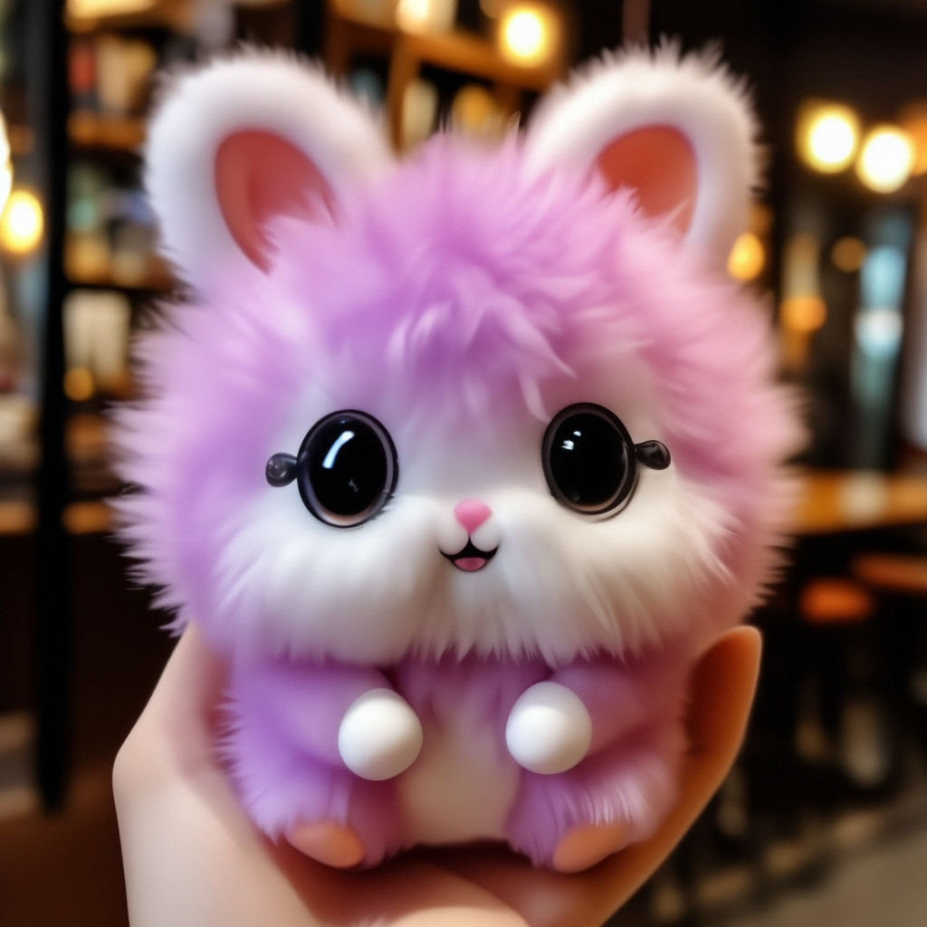 "💓💓💓 Cute three-dimensional fluffy bubble character-hybrid kitten ...