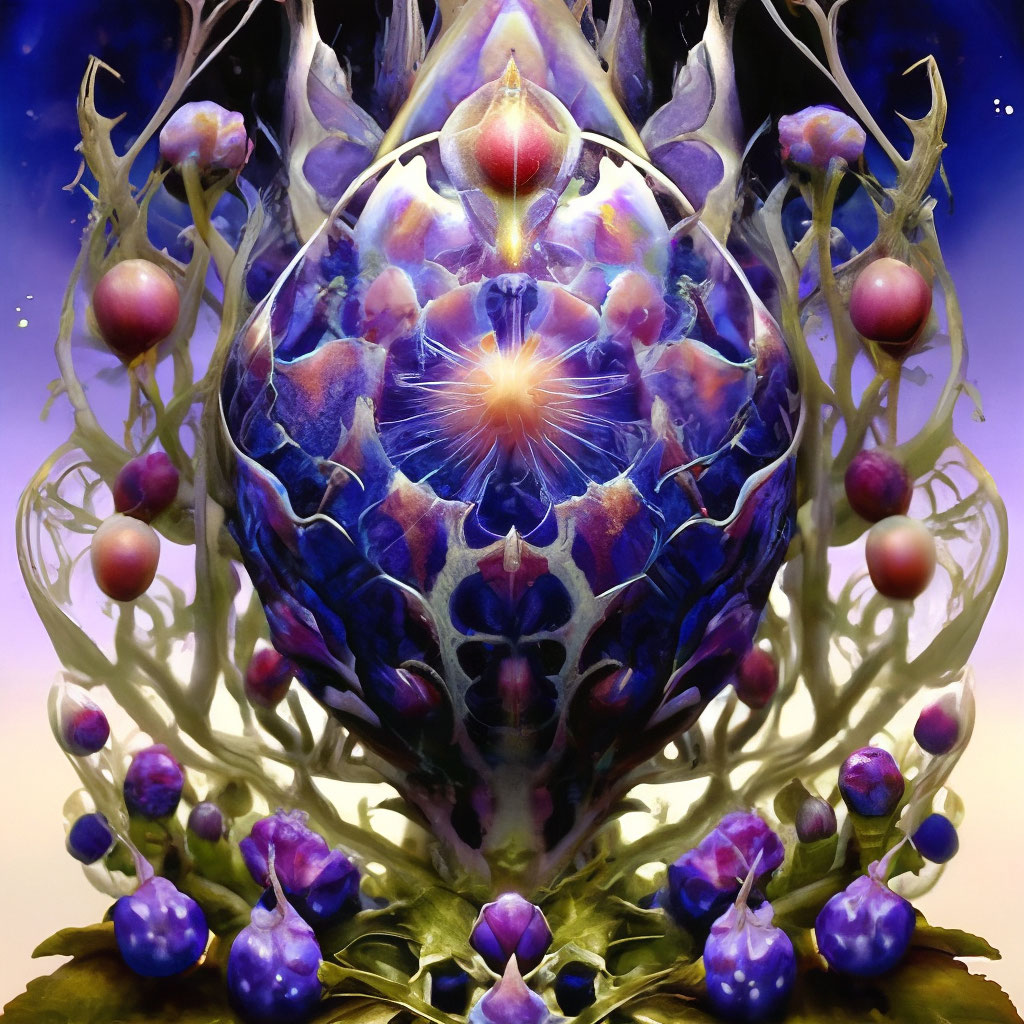 "Surrealism, versatility, fractals, grotesque,crystal, marble, physalis ...