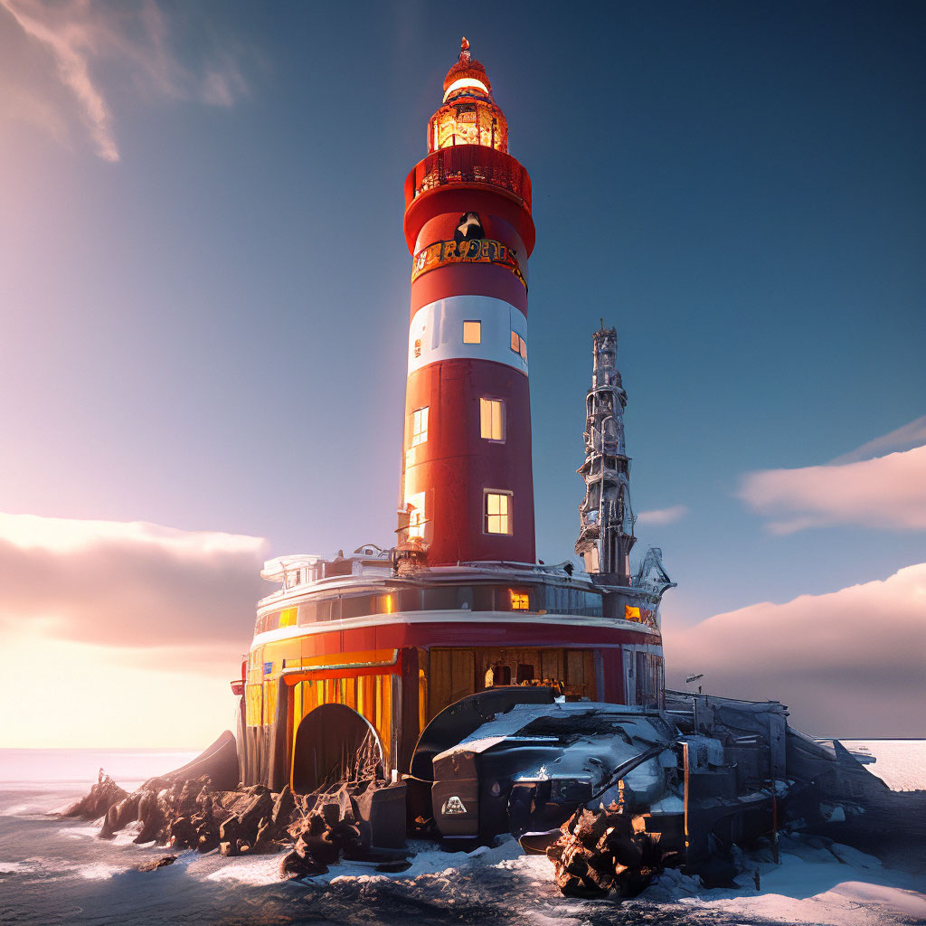 "The most beautiful lighthouses on the planet, hyperrealism, high ...