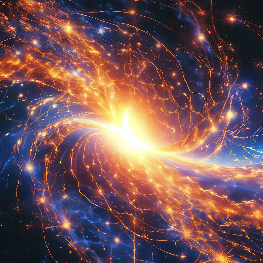 "The pulsating universe" — image created in Shedevrum
