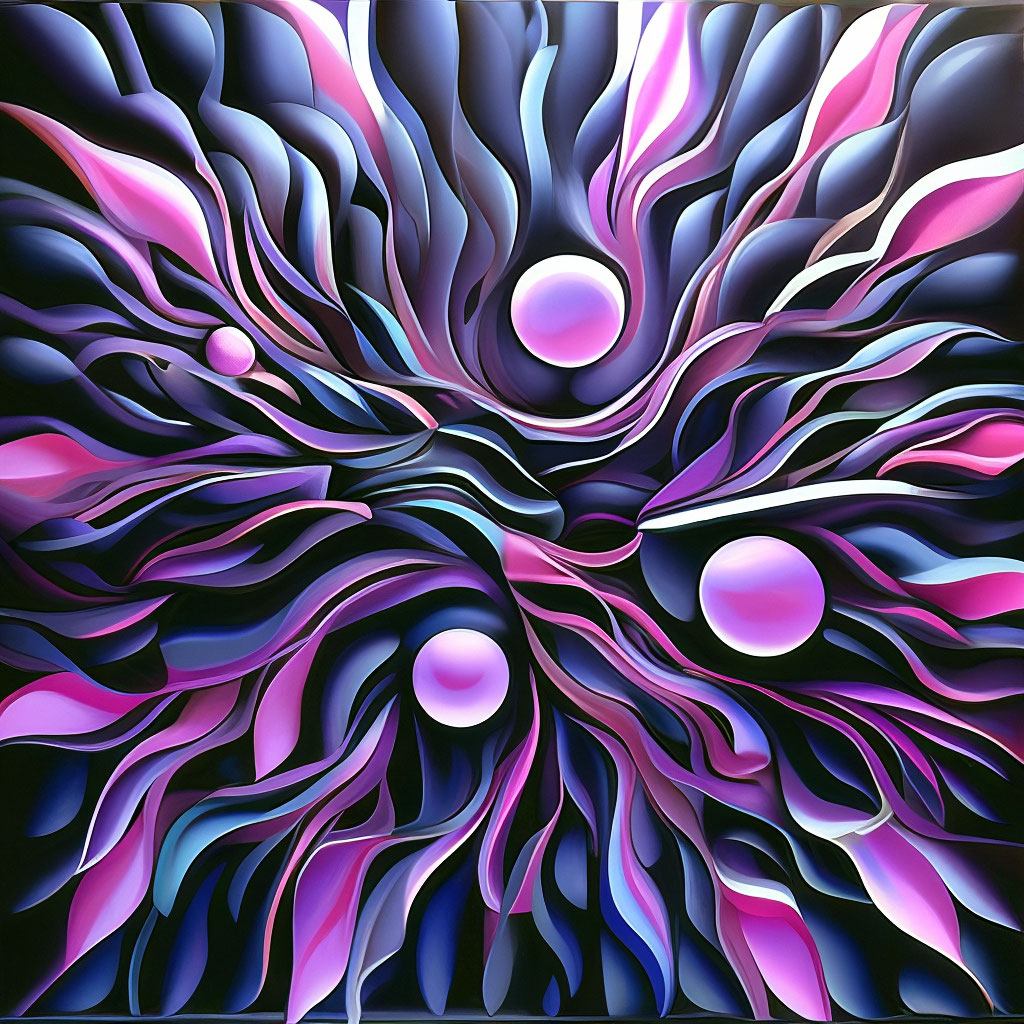 "Op art, offshoots of ashy purplish-black colors under the black sun ...