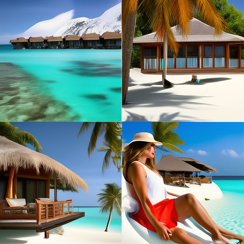 "Sasiska is resting in the Maldives in the snow-capped mountains and on ...