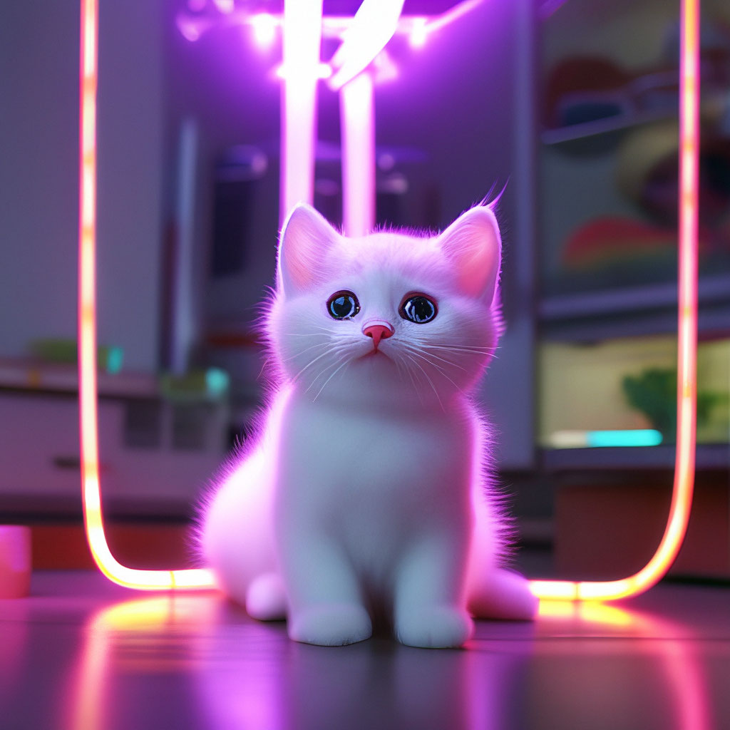 "Cute cat milka" — image created in Shedevrum