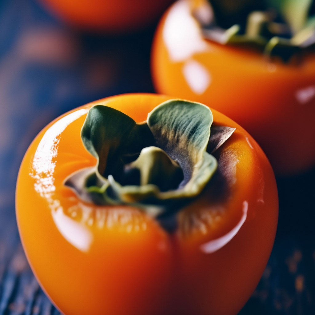"Persimmon fruit, orange color high quality, 4k, 8k, perfect detail ...