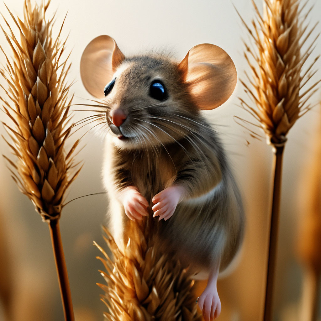 "Mouse sitting on a spike, delicate art detailing png transparent on a ...