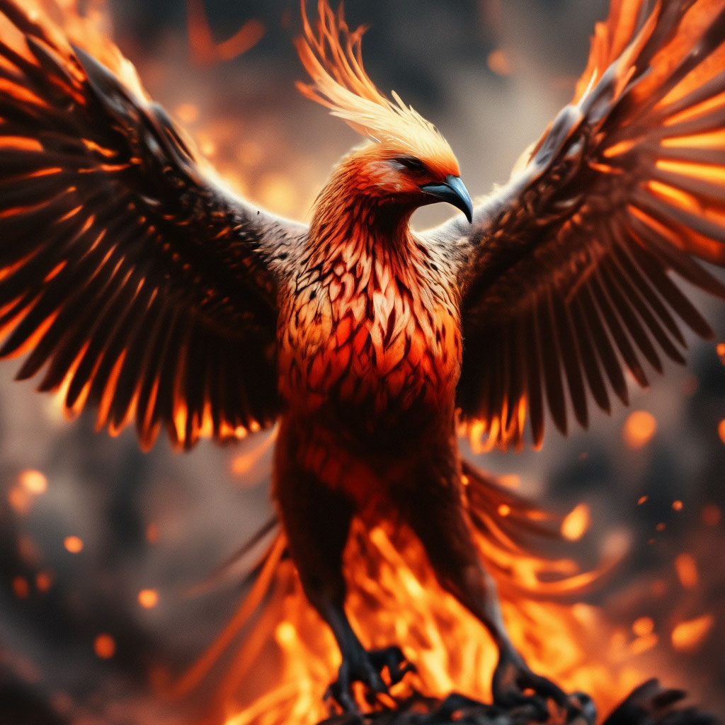"YAZH the birth of the phoenix. high resolution, high detail ...