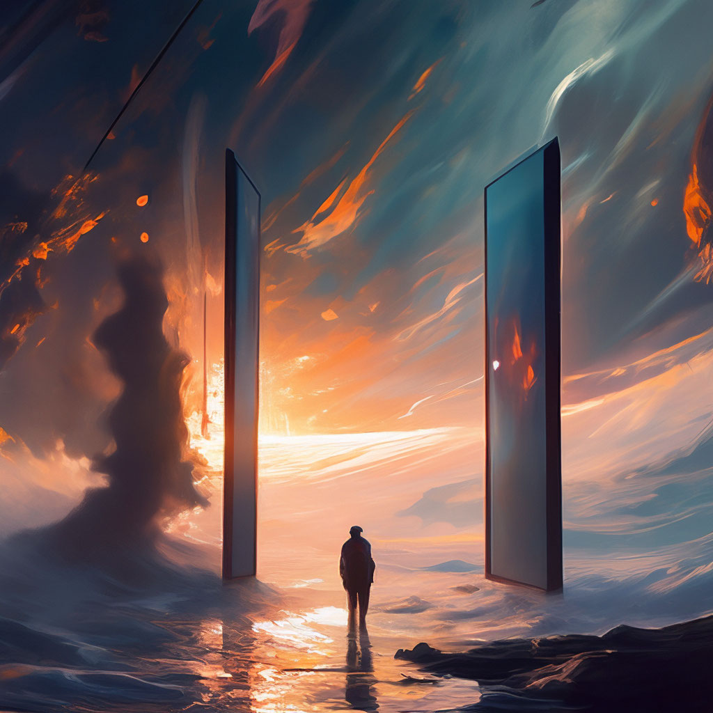 "Communication channel with space" — image created in Shedevrum