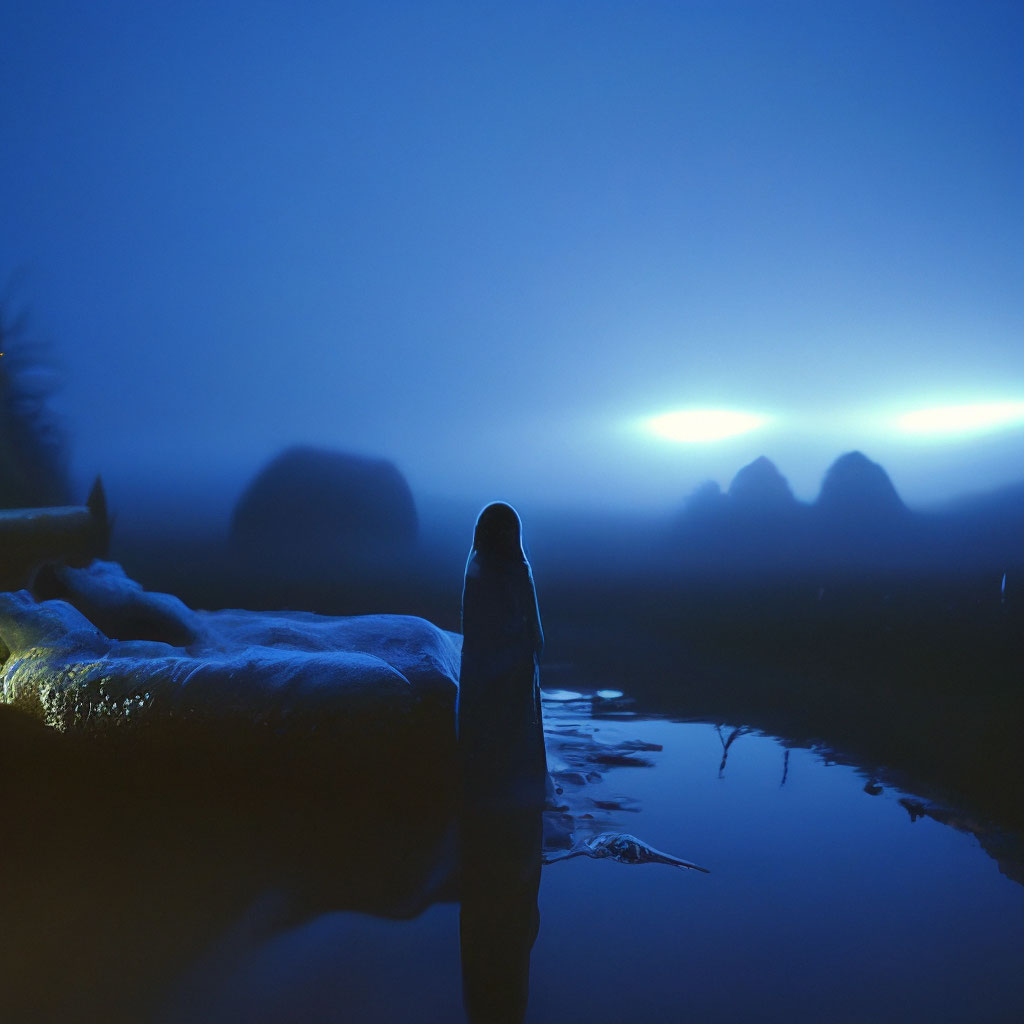 "Night awakening from sleep, I woke up" — image created in Shedevrum