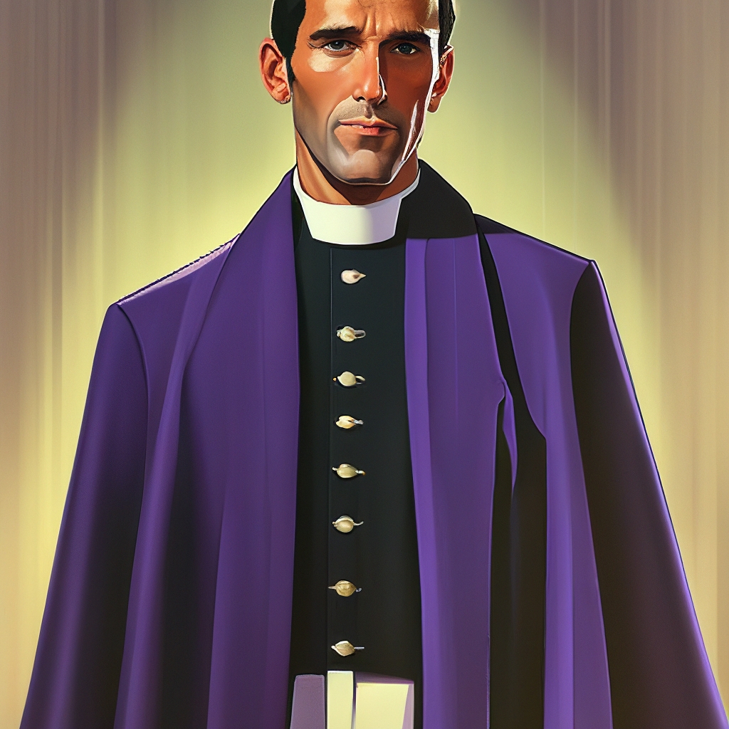 "Father Ralph, as usual, appeared in a cassock: no tailcoat or tuxedo ...