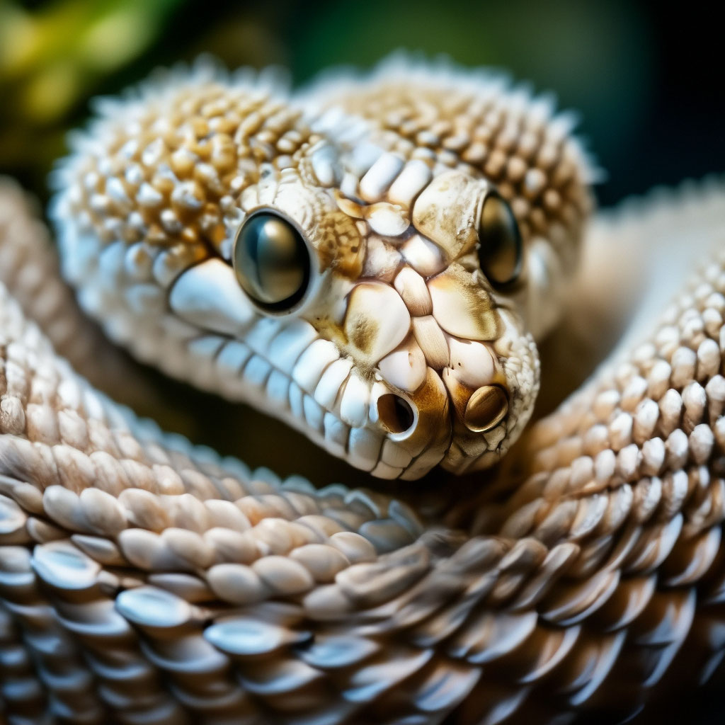 "Fluffy cat snake, high resolution, detail, beautiful scales, sharpness ...