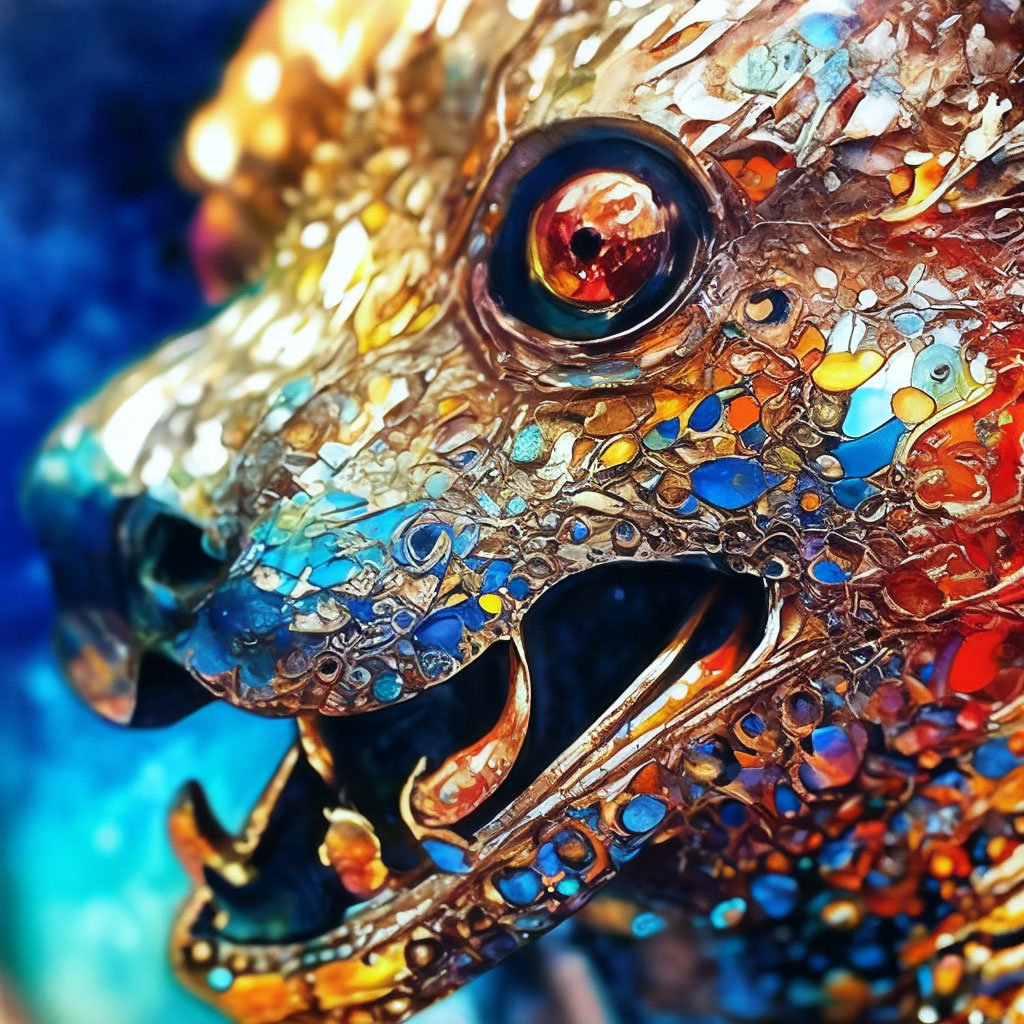 "Chupacabra professional realistic watercolor color drawing, bright ...