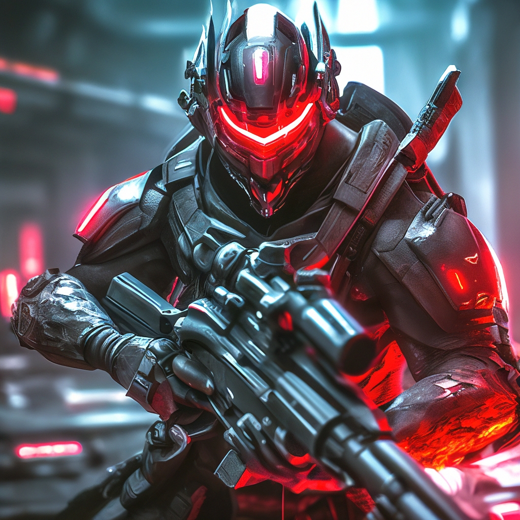 " ️ ️Art House ️ ️ cyber demon stalker special forces with elite sniper ...