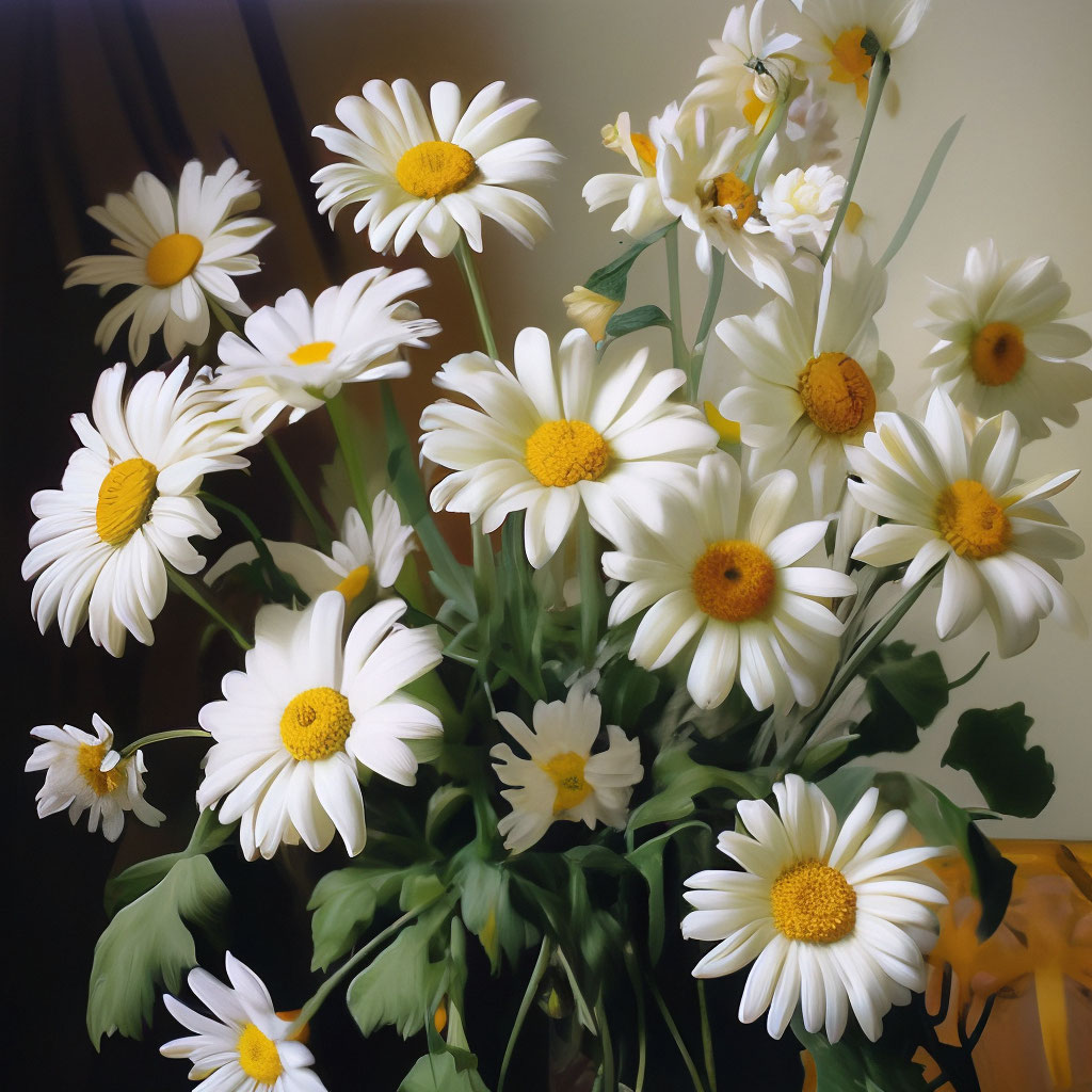 "Real daisies" — image created in Shedevrum
