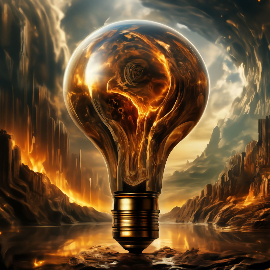 "The invention speaks about the creator" — image created in Shedevrum