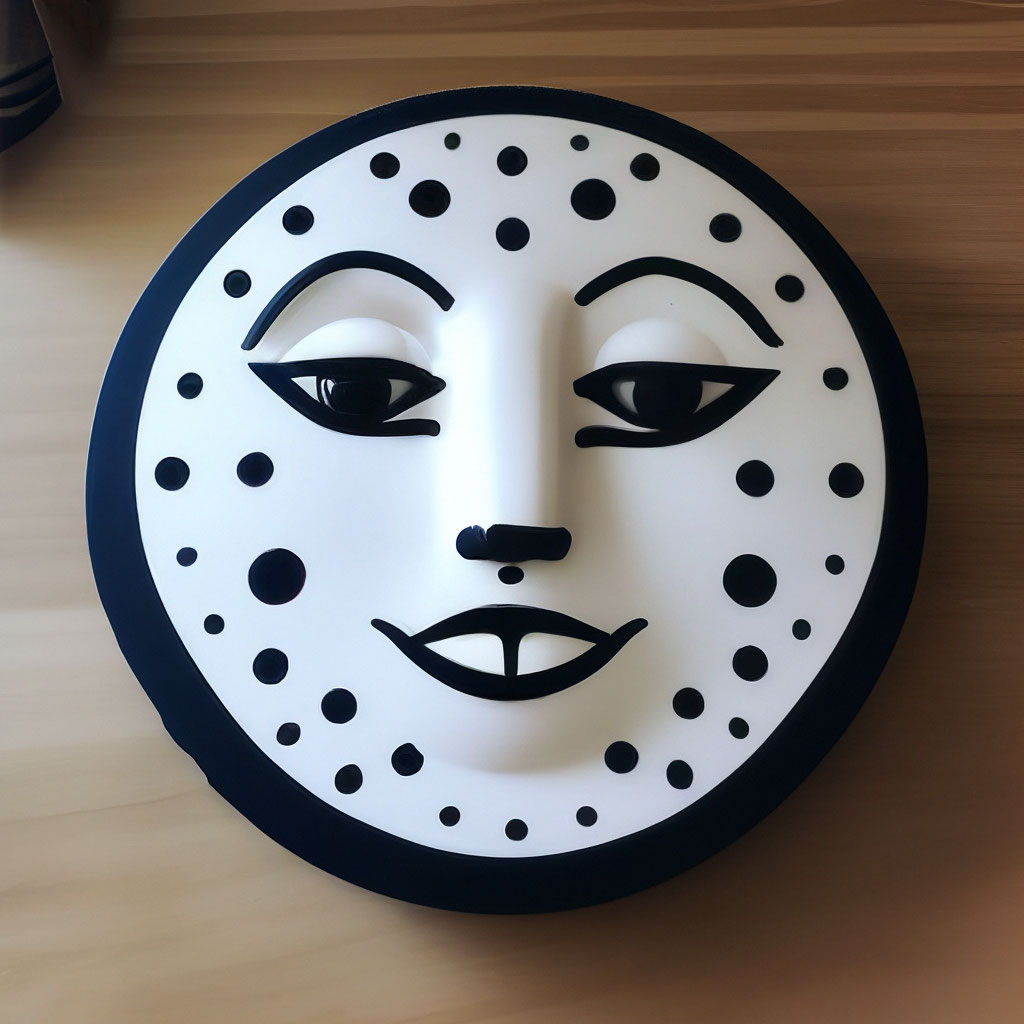 "Dot dot comma, A CURVE FACE CAME OUT!" — image created in Shedevrum