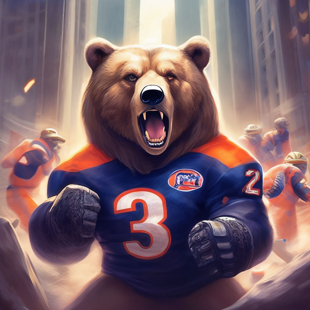 "Go bears! forward to victory! bears are champions!" — image created in ...