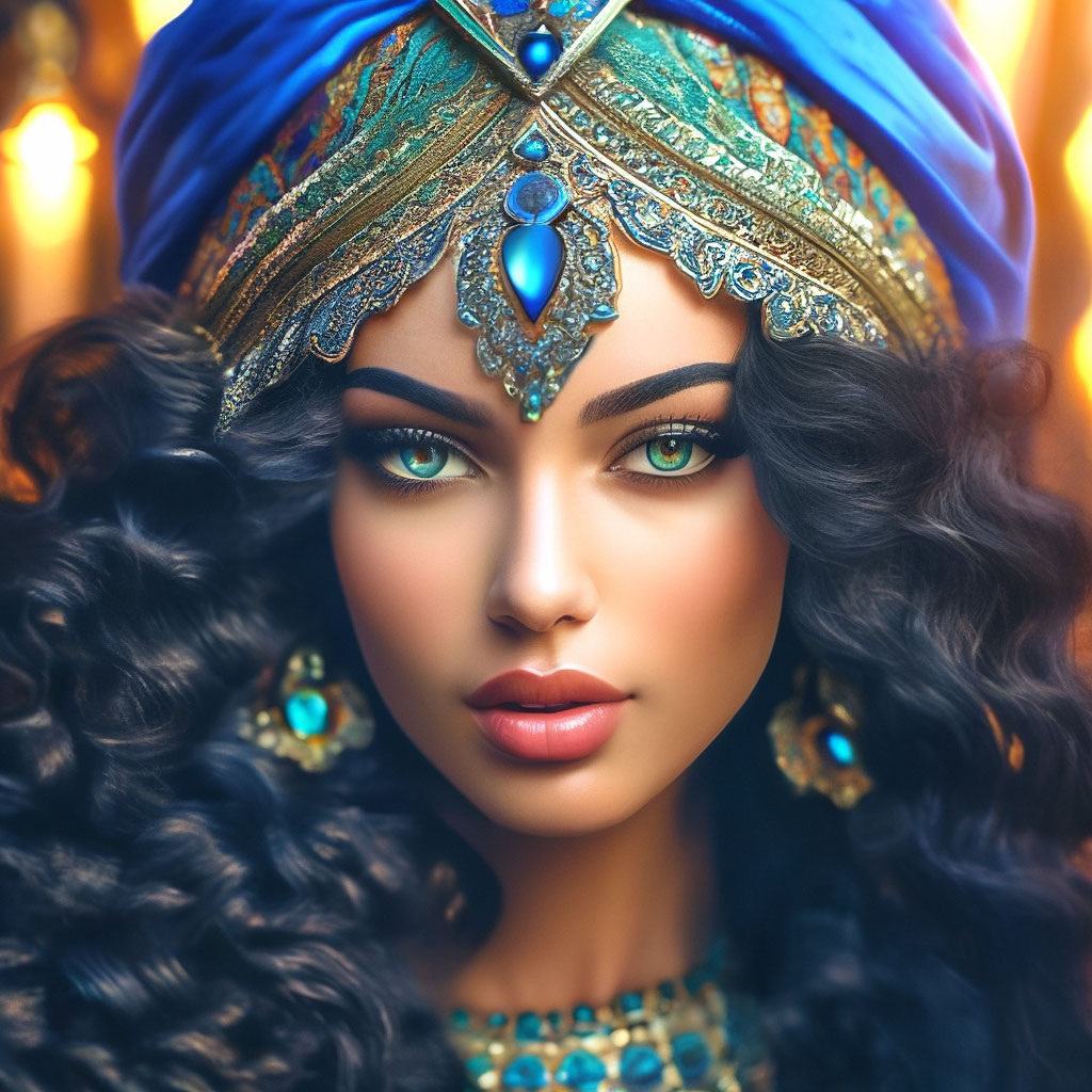 " The Arabian Night. a beautiful girl with huge eyes,with black hair ...