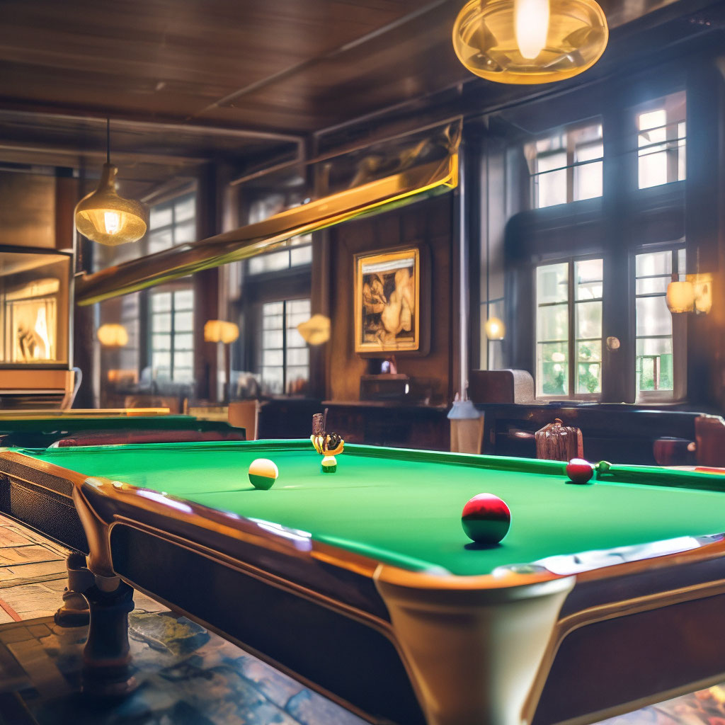 "Snooker, aesthetically pleasing, realistic, beautiful, professional ...