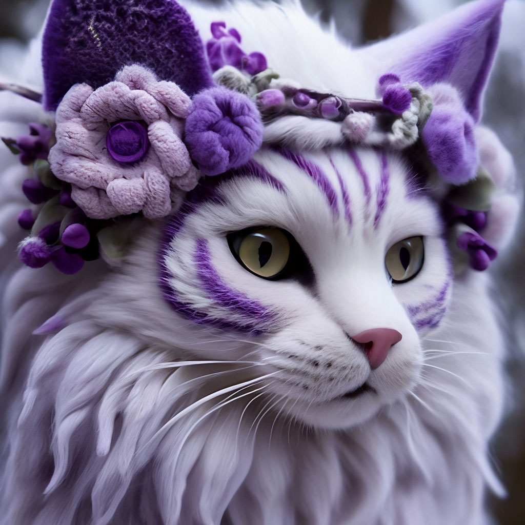 "The cat is a close-up, very beautiful, emphasis on details. cute ...