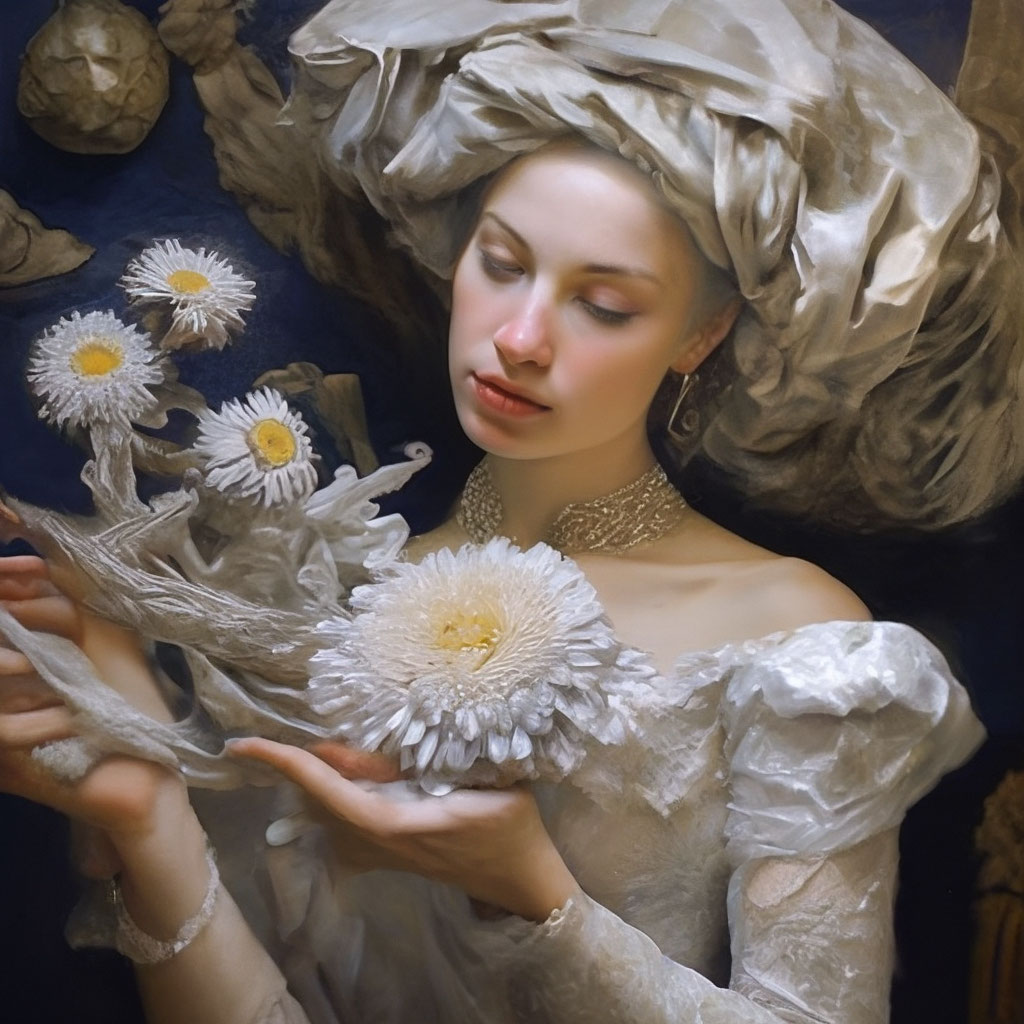 in the Rubens style, fabulous surrealism, fingerprinting, magic of ...