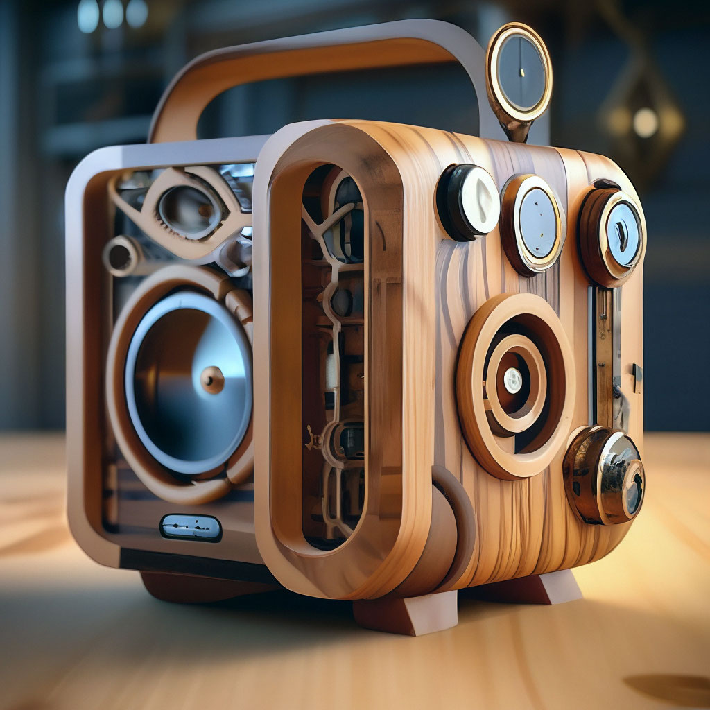 "Unusual shape, different geometric shapes, bluetooth audio speaker ...
