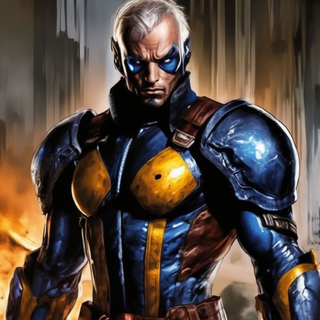 "Maggott, in Knight's Armor, X-MEN, MARVEL" — image created in Shedevrum