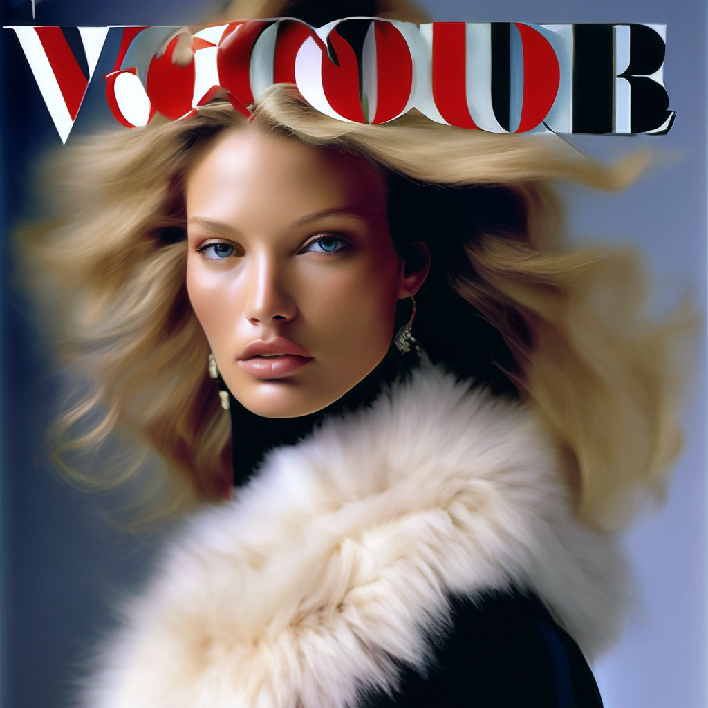 "RAW VOGUE magazine cover, glossy magazine of a world brand, realistic ...