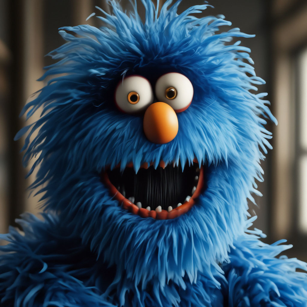 "Zeliboba is a monster" — image created in Shedevrum