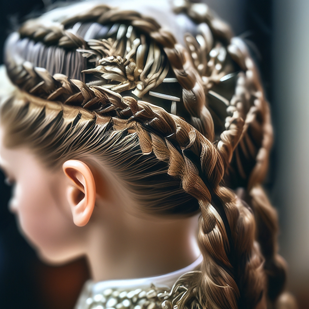 "The girl with the most intricate hairstyle in the world. Professional ...