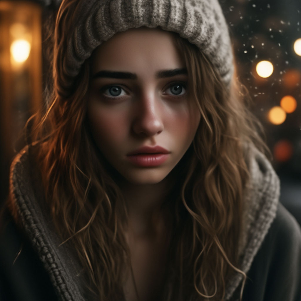 "Very sad holiday realistic" — image created in Shedevrum