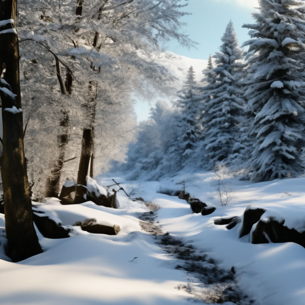 "Snow,art photography, bright natural colors, photorealistic painting ...
