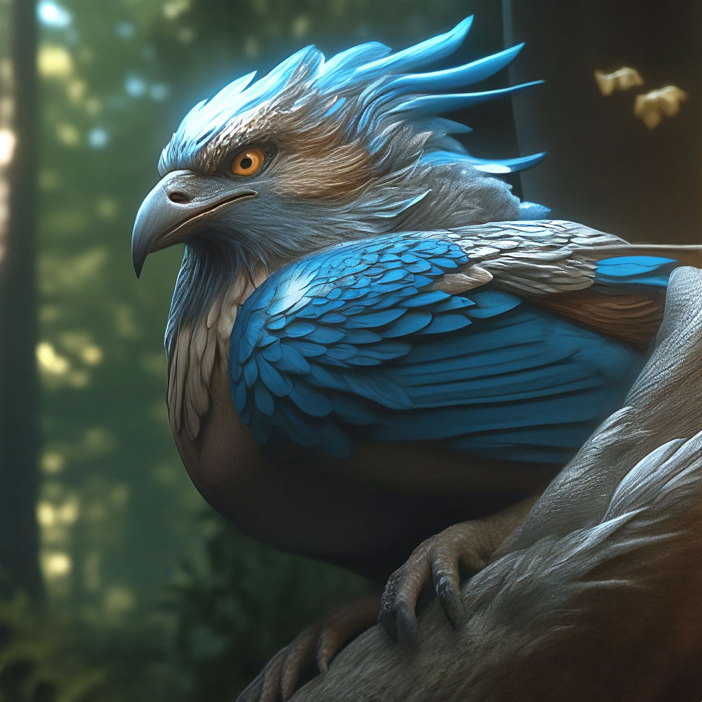 "Slavic mythology, the mythical bird Alkanost, beautifully realistic ...