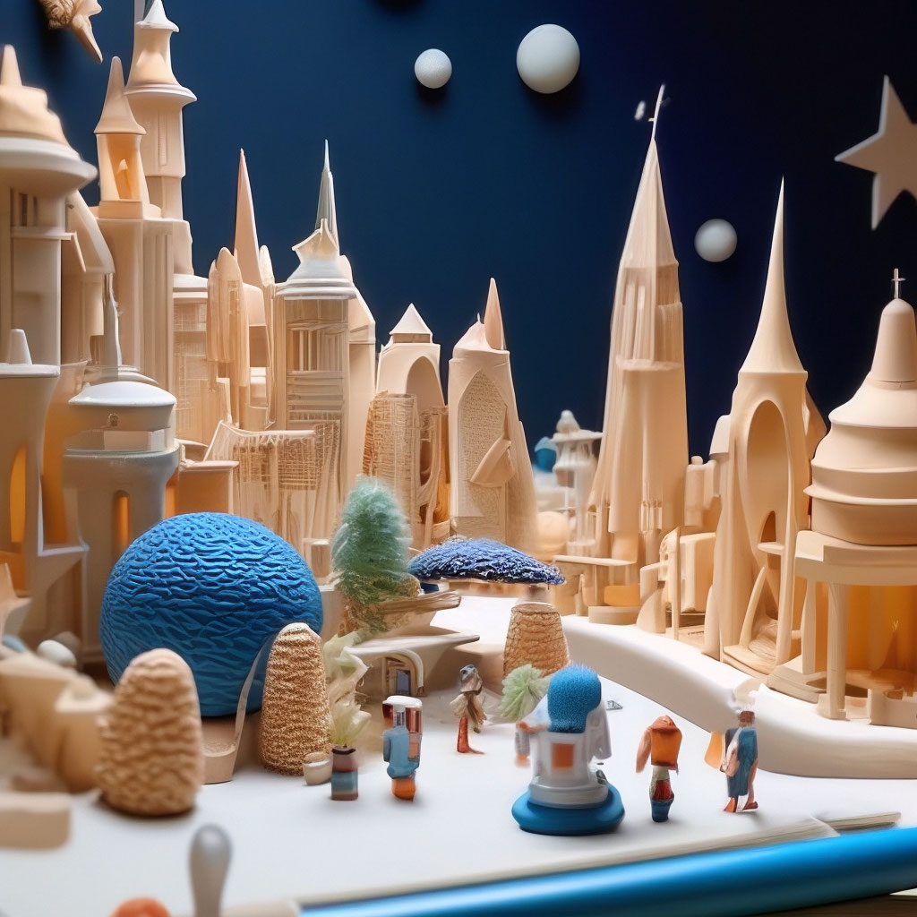 "Hand-drawn animation, plasticine animation, plasticine world and space ...