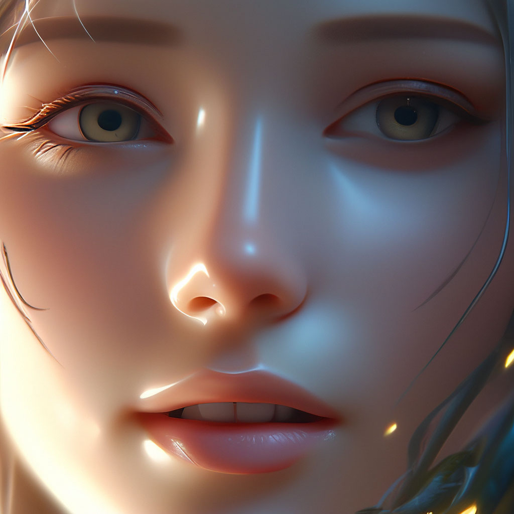 "©S.V. A Beautiful Girl In The Fantasy Style.Hyperrealism ...
