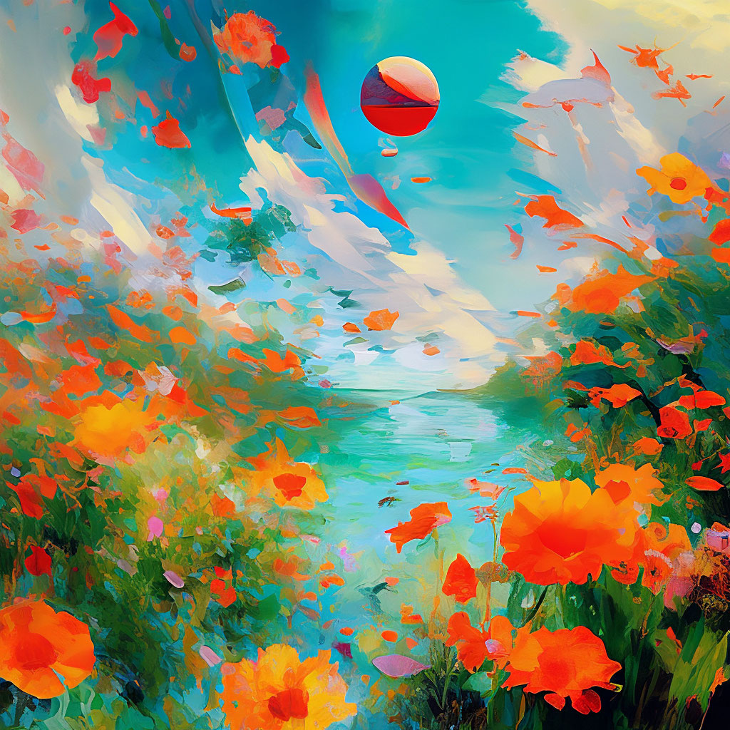 "Fragments of summer" — image created in Shedevrum