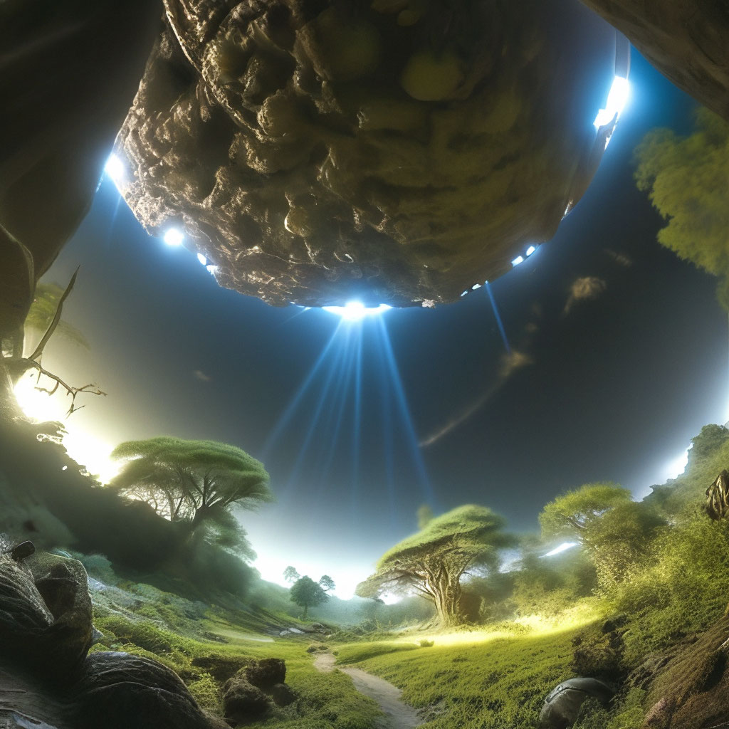 "An uninhabited zone on planet earth, which was once visited by aliens ...