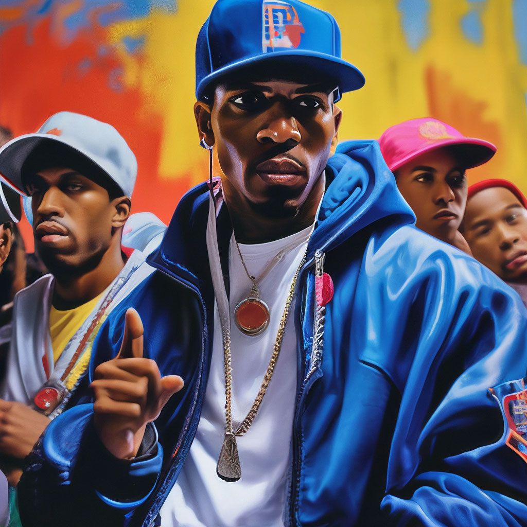 "Hip-hop close-up." — image created in Shedevrum