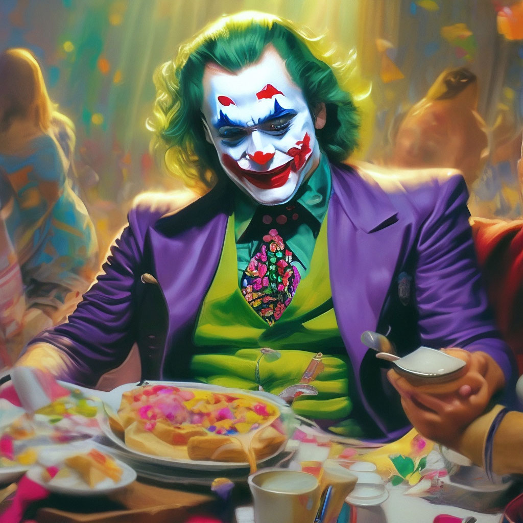 "August 15 - Joker's Day" — image created in Shedevrum
