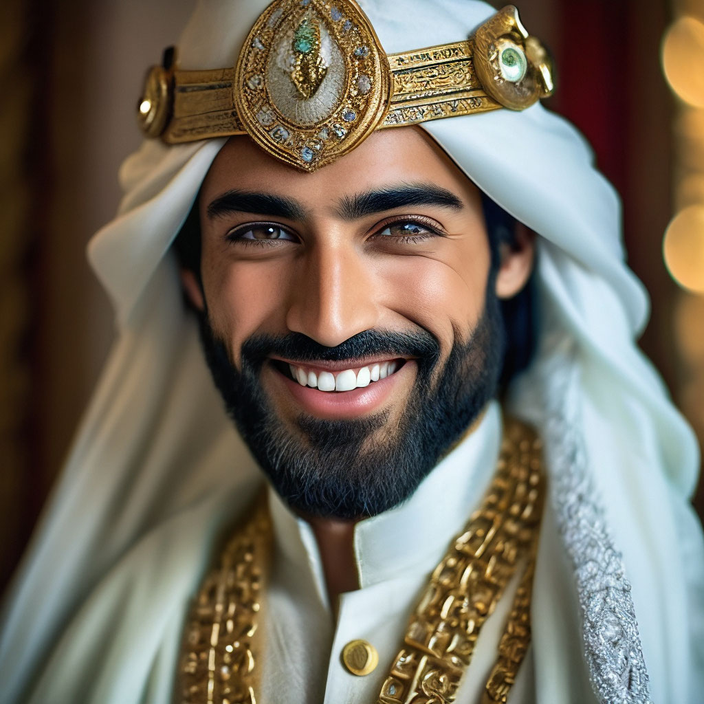 "🇦🇪 The Sheikh. hyper-beautiful man, with a beard, beautiful green eyes ...