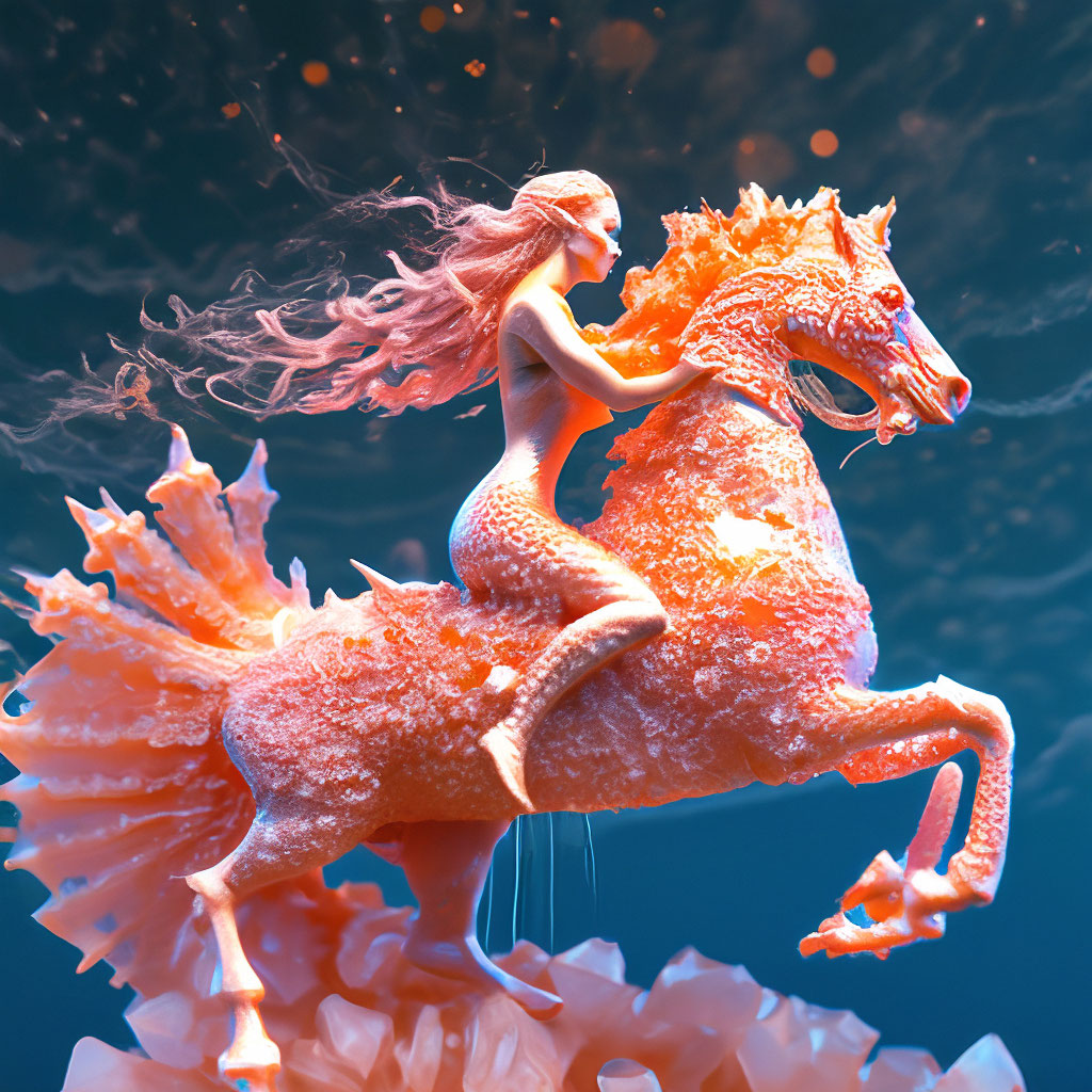 "Hyperrealism, surrealism, consisting of pink quartz molecules, a ...