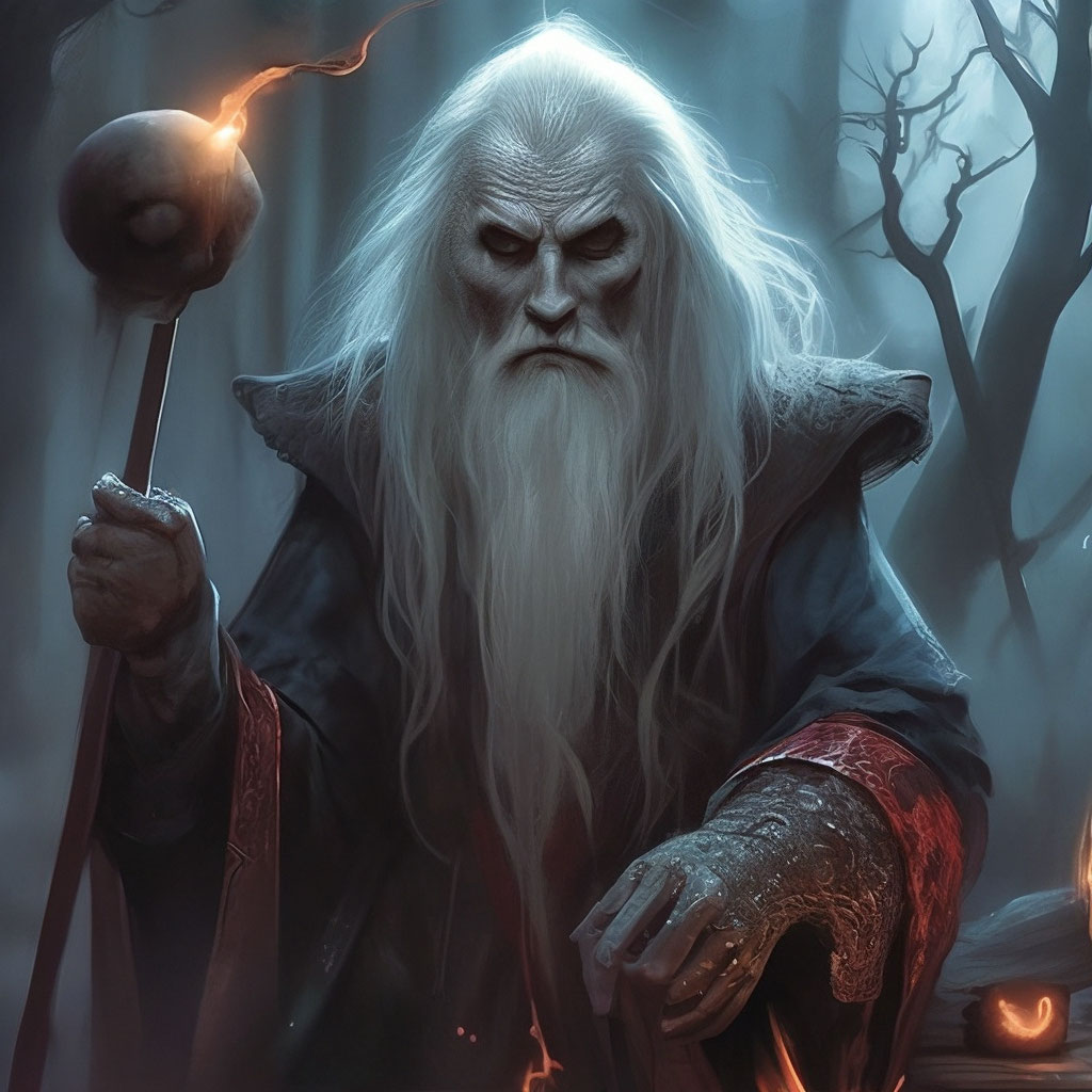 "Koschei is an immortal scary fairy tale character" — image created in ...