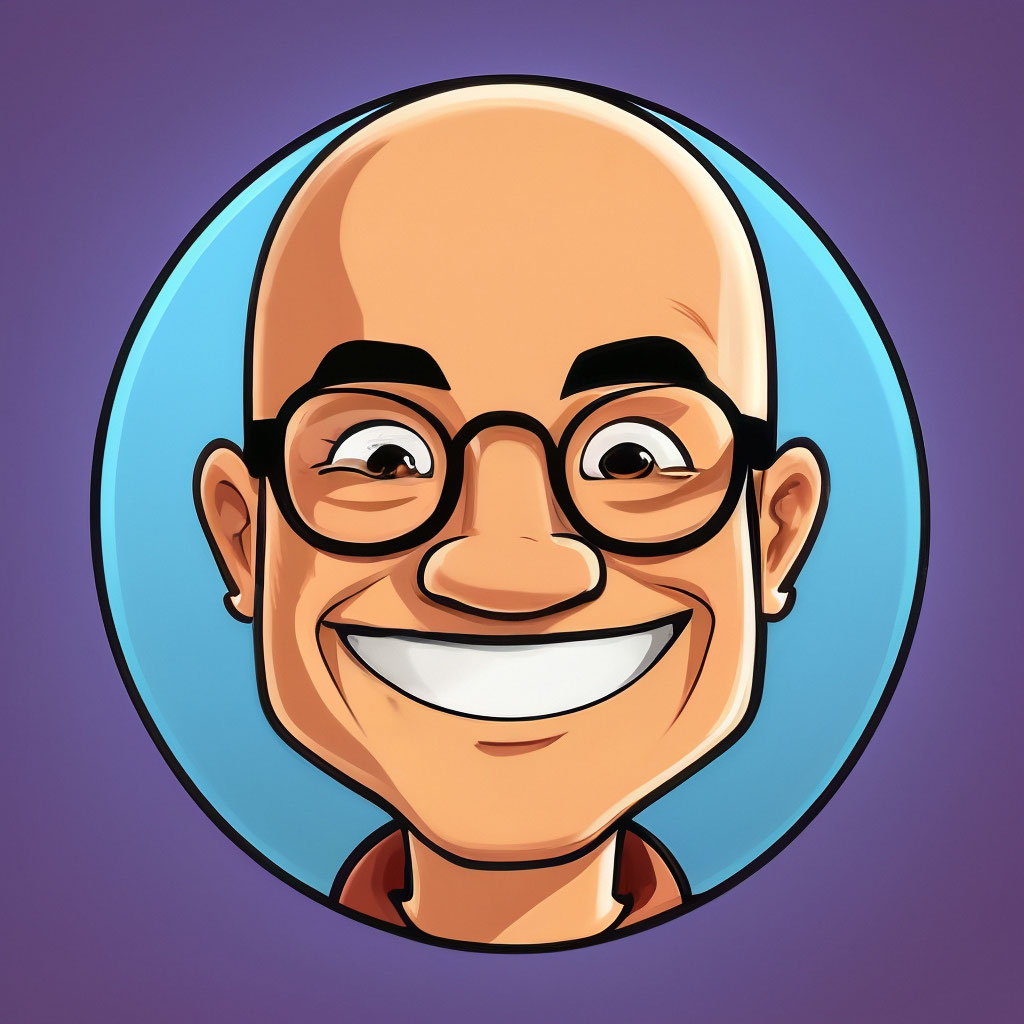 Funny Round Face Cartoon