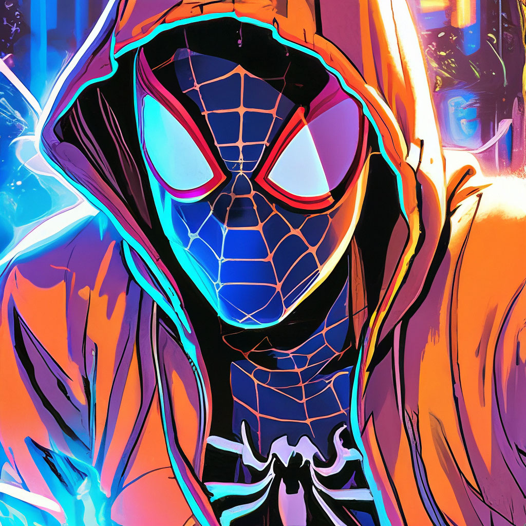 "🦸🏻 Series "Comic posters" Spider-Man Miles Morales Marvel, white ...