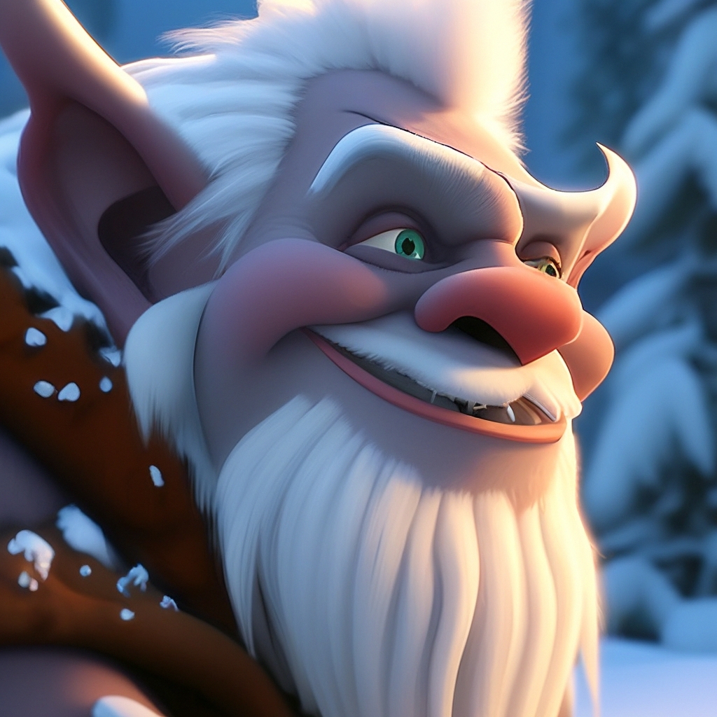 "Orm, long-nosed troll cartoon character, from the cartoon,,, Snow ...