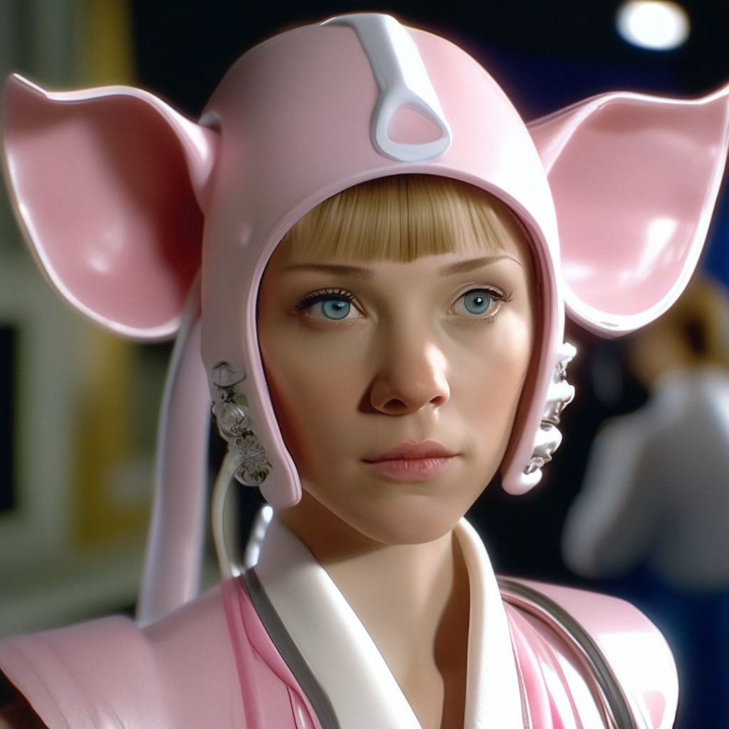 "Pig-girl, pig, in the movie "The Fifth Element", as Lilu, 4k, high ...